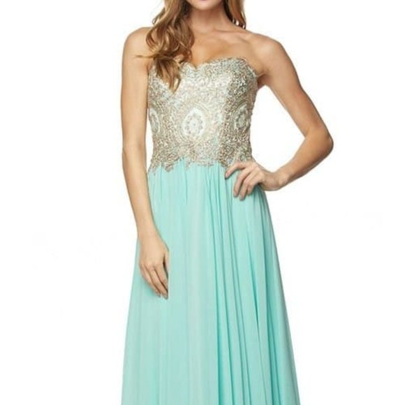 Juliet | Dresses | New Light Jade Sweetheart Neck Lace Bodice Prom ...